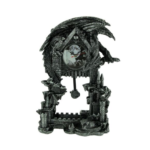 Zeckos | Accents | Evil Dragon Pentagram Pendulum Mantel Clock | Poshmark
